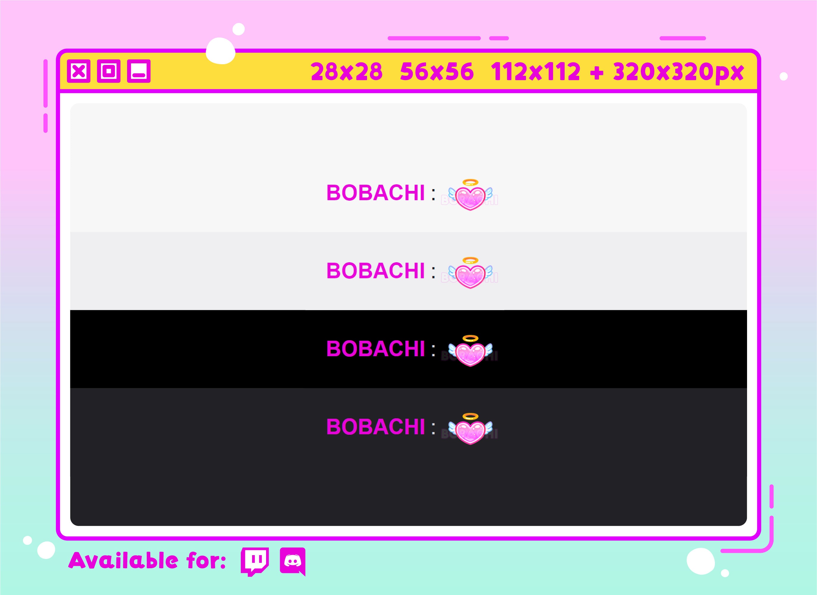 ANIMATED Pink Heart Emote / Twitch / Discord / Stream / Sweet / Cute ...