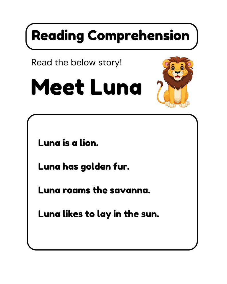 Reading Comprehension Worksheets Bundle | Kindergarten | Homeschool ...