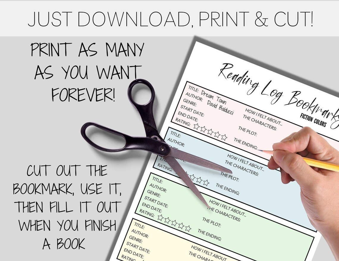 Reading Tracker Printable Bookmarks Use Printable Bookmarks as a ...