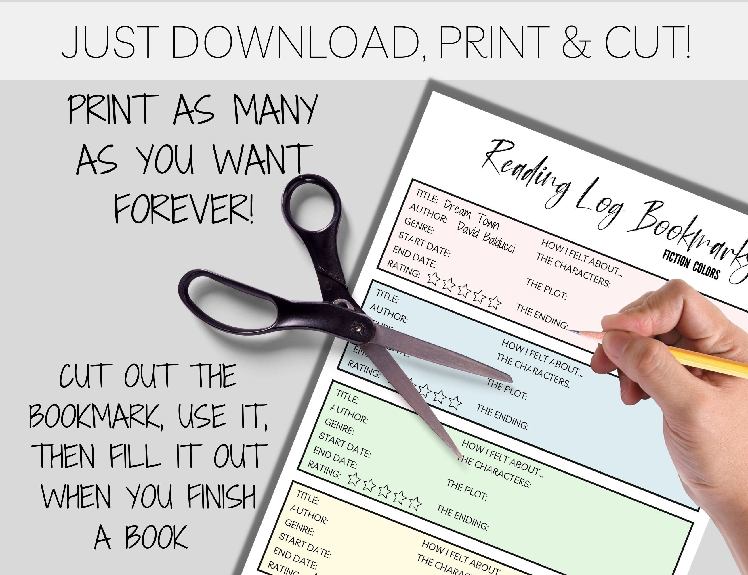 Reading Tracker Printable Bookmarks | Use Printable Bookmarks as a ...