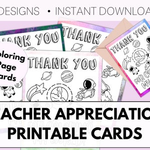 Printable Teacher Appreciation Card Printable Coloring Cards for ...