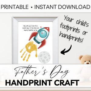 Father's Day Handprint Craft | Handprint or Footprint | Gift From Child ...