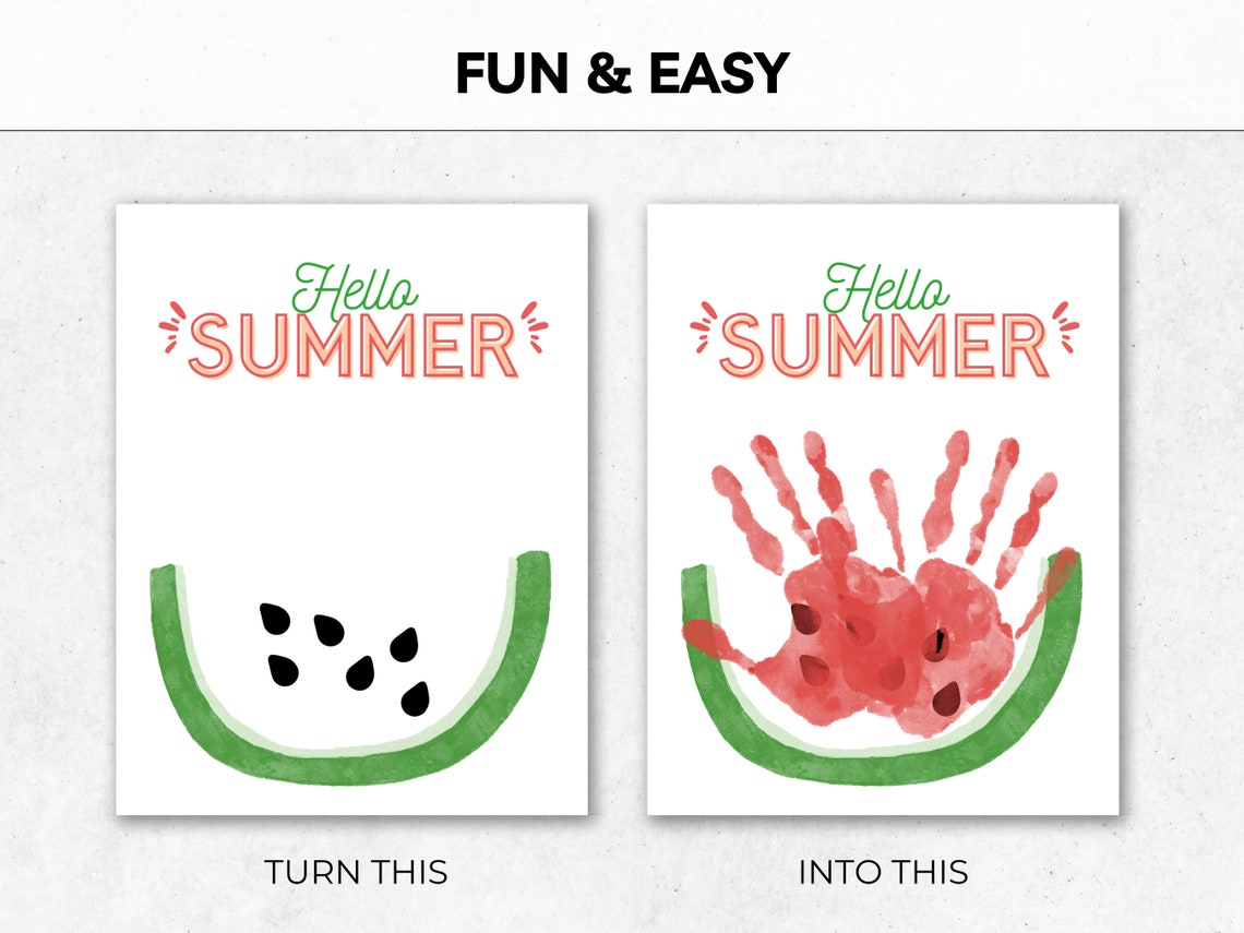 Handprint Art Printable Footprint Art Handprint Art Gift From Kids ...