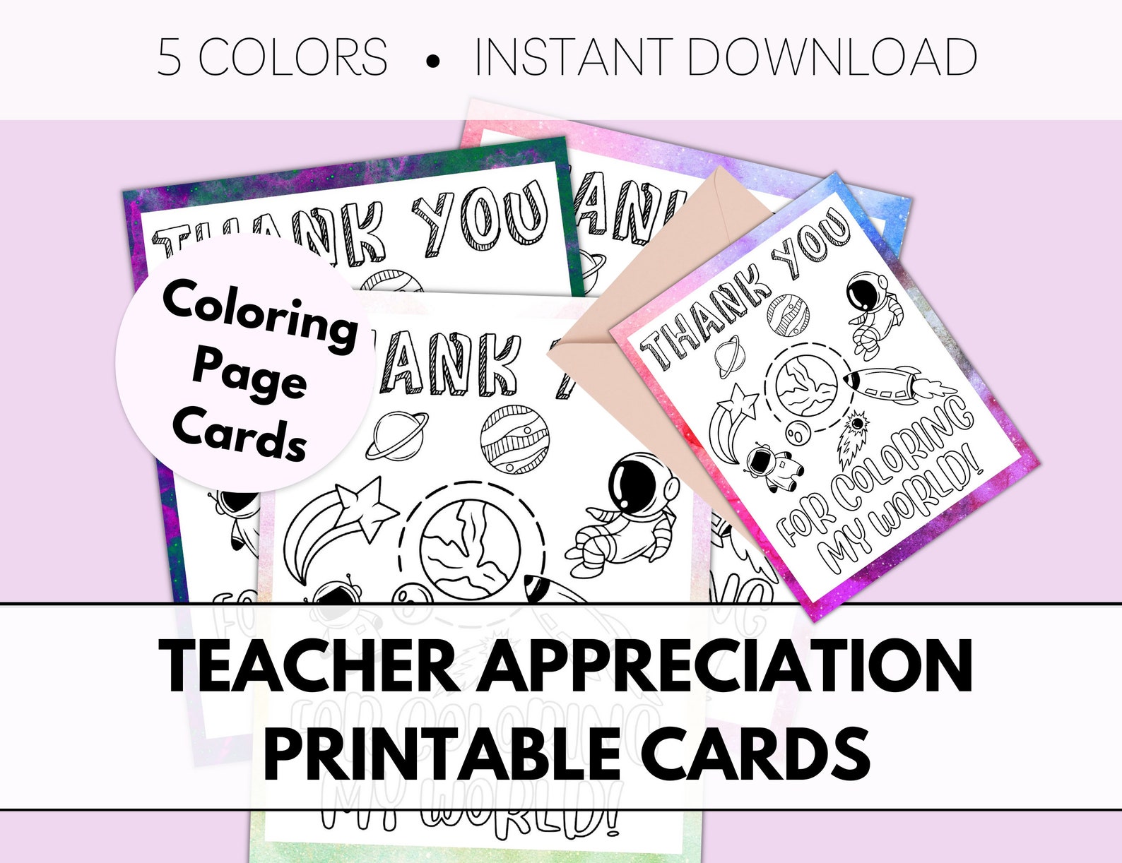 Printable Teacher Appreciation Card | Printable Coloring Cards for ...