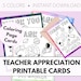 Printable Teacher Appreciation Card | Printable Coloring Cards for ...