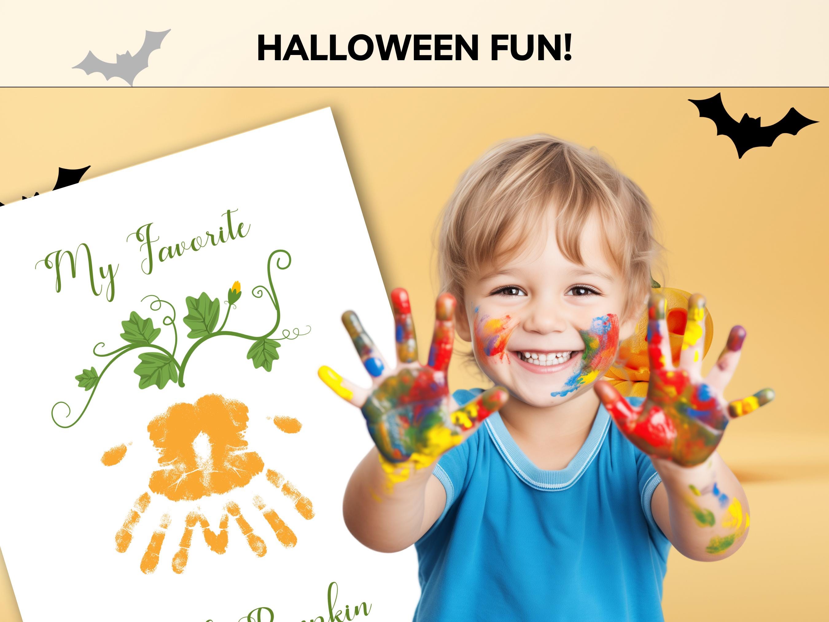 Halloween Handprint Art for Kids Footprint Art Baby First Halloween ...