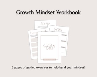Printable Growth Mindset Workbook Step Out of Your Comfort Zone ...