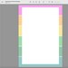 Printable Pink Pastel Colourful Page Border Title Page Designs A4 ...