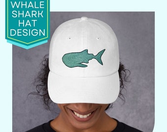 Whale Shark Baseball Cap Sea Life Cap 6 Panel Hat Ocean - Etsy