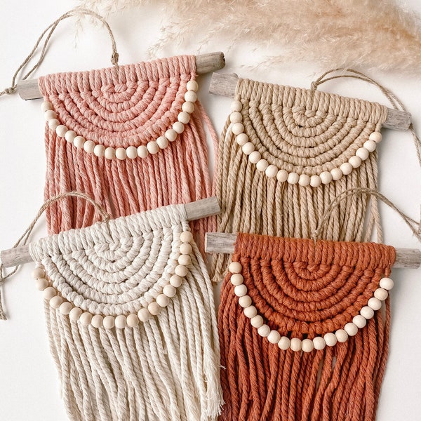 Beaded Macrame Wall Hanging - Etsy
