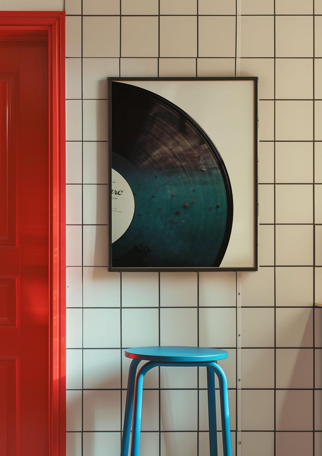 Vinyl Beach Double Exposure Digital Print - Etsy