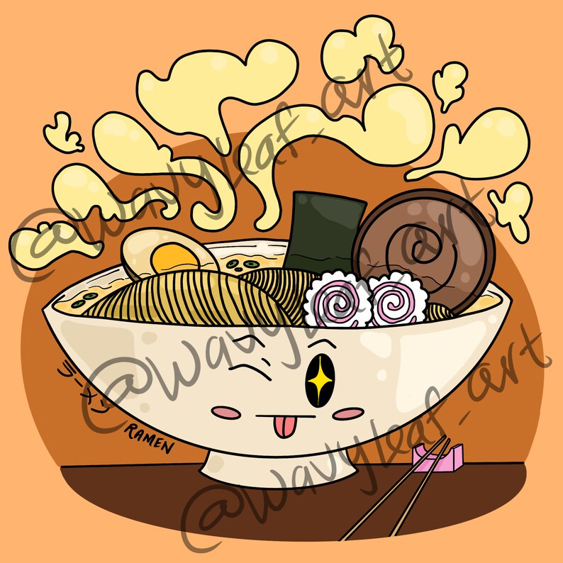 Ramen Sticker - Etsy