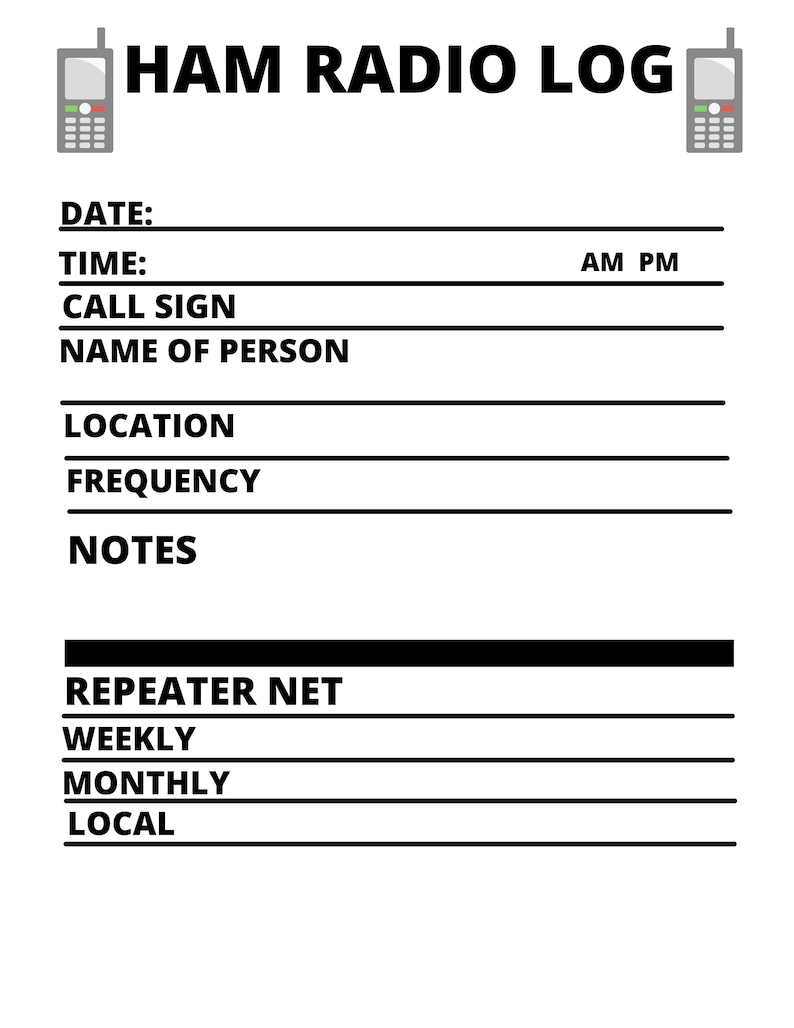 Amateur Radio Logbook - Etsy