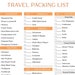 Travel Packing List Compatible With Goodnotes, Notability Etc Printable ...