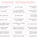 Positive Affirmations for Peace, Love, Joy and Success Digital Template ...