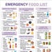 Emergency Food List Printable | Essential Foods | A4 Size | Instant ...