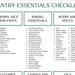 Pantry Essentials List | Food Shopping List | Printable, Digital ...