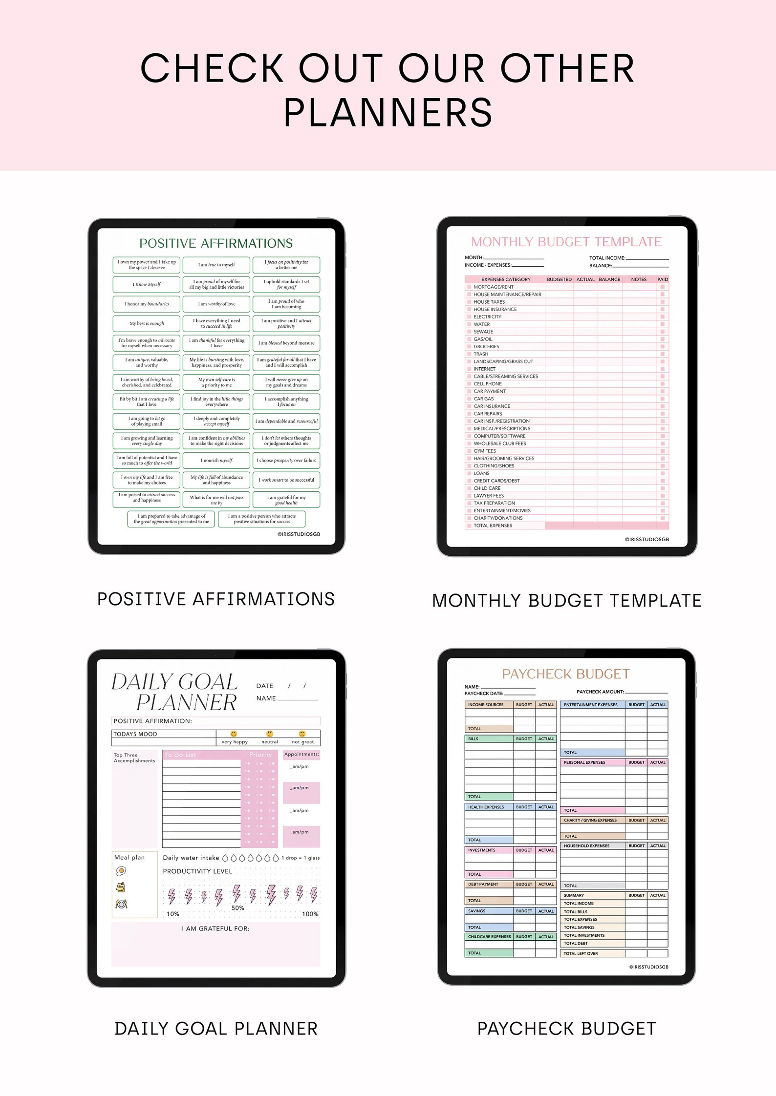 Passive Income Tracker Printable |income Sheet |budget Planning |income ...