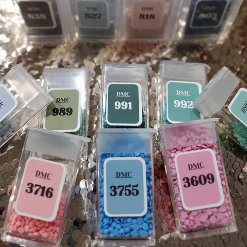 DMC Diamond Painting Labels Color Coordinated DMC Stickers - Etsy