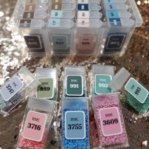 DMC Diamond Painting Labels Color Coordinated DMC Stickers - Etsy