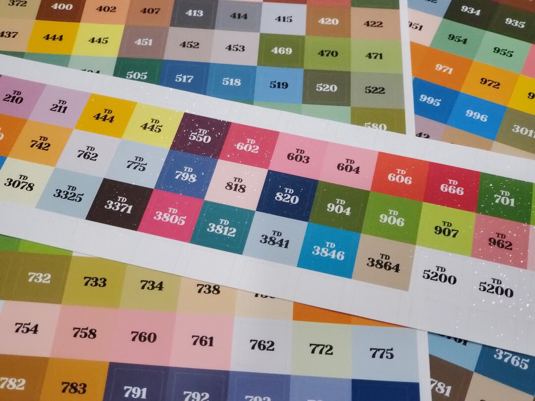 P.A.M. Diamond Painting Labels for DMC & Twinkle Dust Drill ...