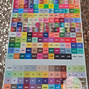 Small DMC Diamond Painting Labels Color Coordinated DMC Stickers 0.5 ...