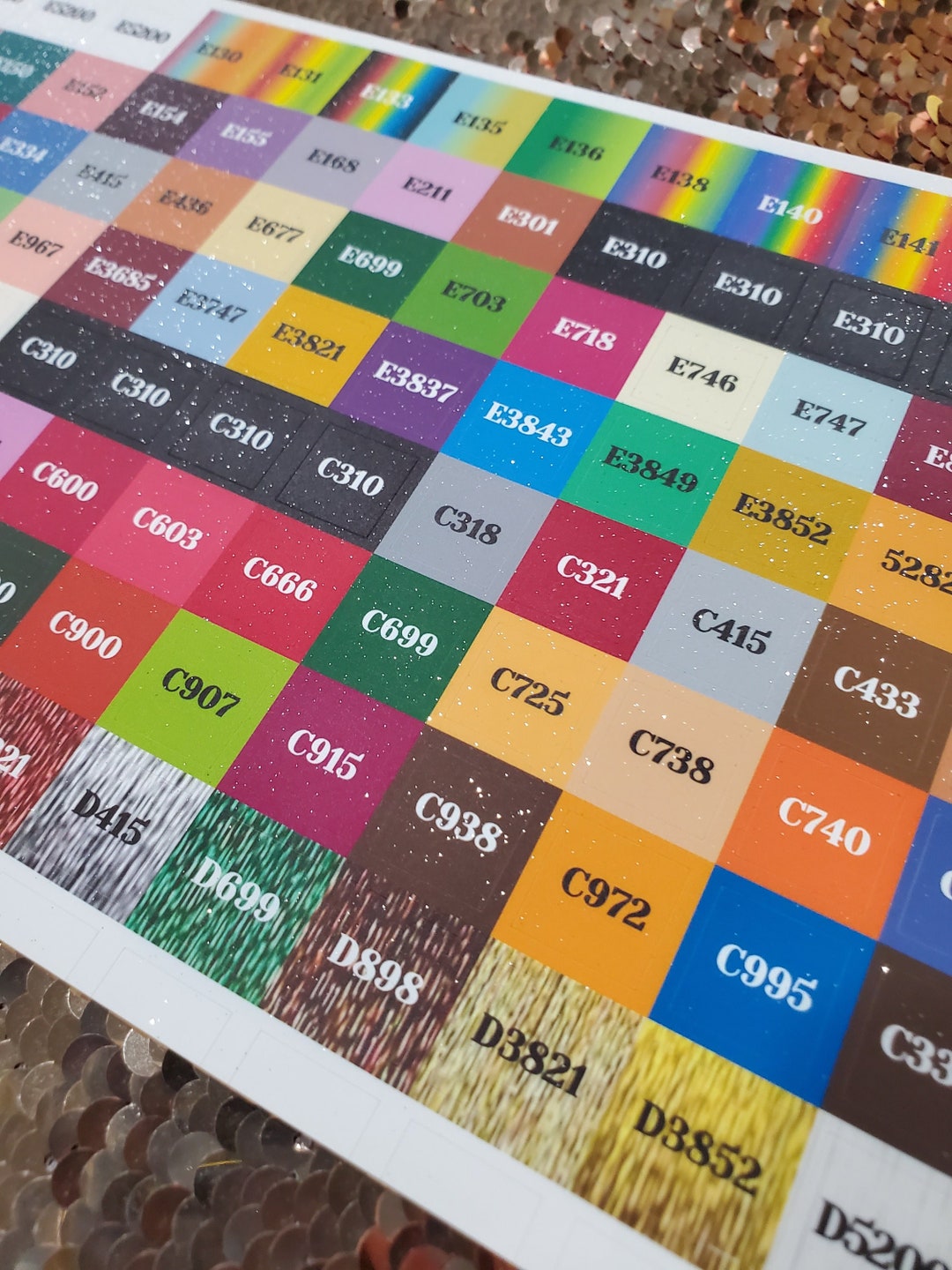 DMC Specialty Floss Labels: Variegated, Neon, Metallic, Satin - Etsy