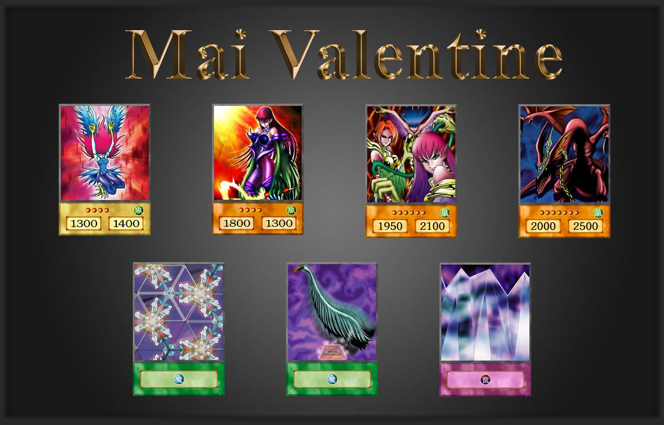 Yu-gi-oh Anime Deck: Mai Valentine Duelist Kingdom Deck - Etsy