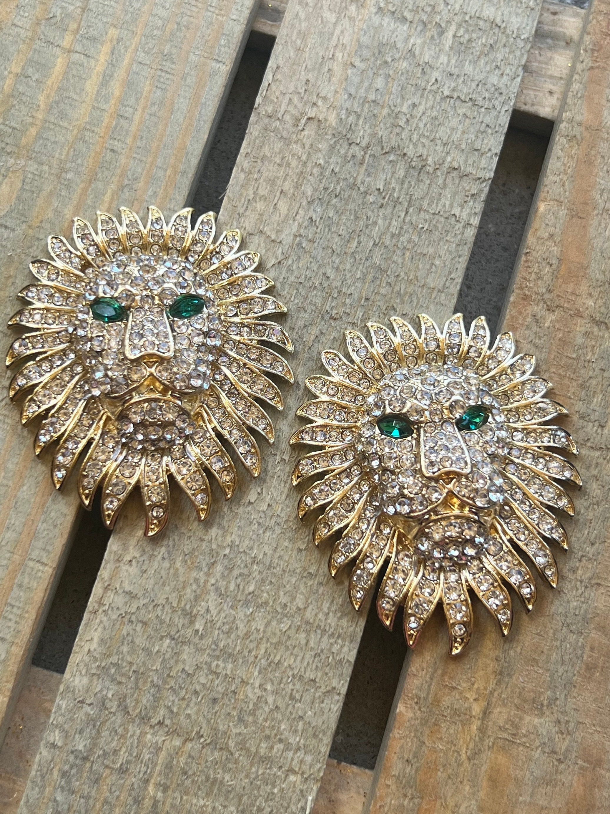Exotic Tiger Brooch, Tiger Head Brooch Fall Brooch, Fancy or Christmas ...