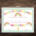 Rainbow Potty Training Certificate, Potty Training Award, Potty ...