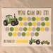 Tractor Reward Chart, Tractor Potty Chart, Boy Reward Chart, Printable ...