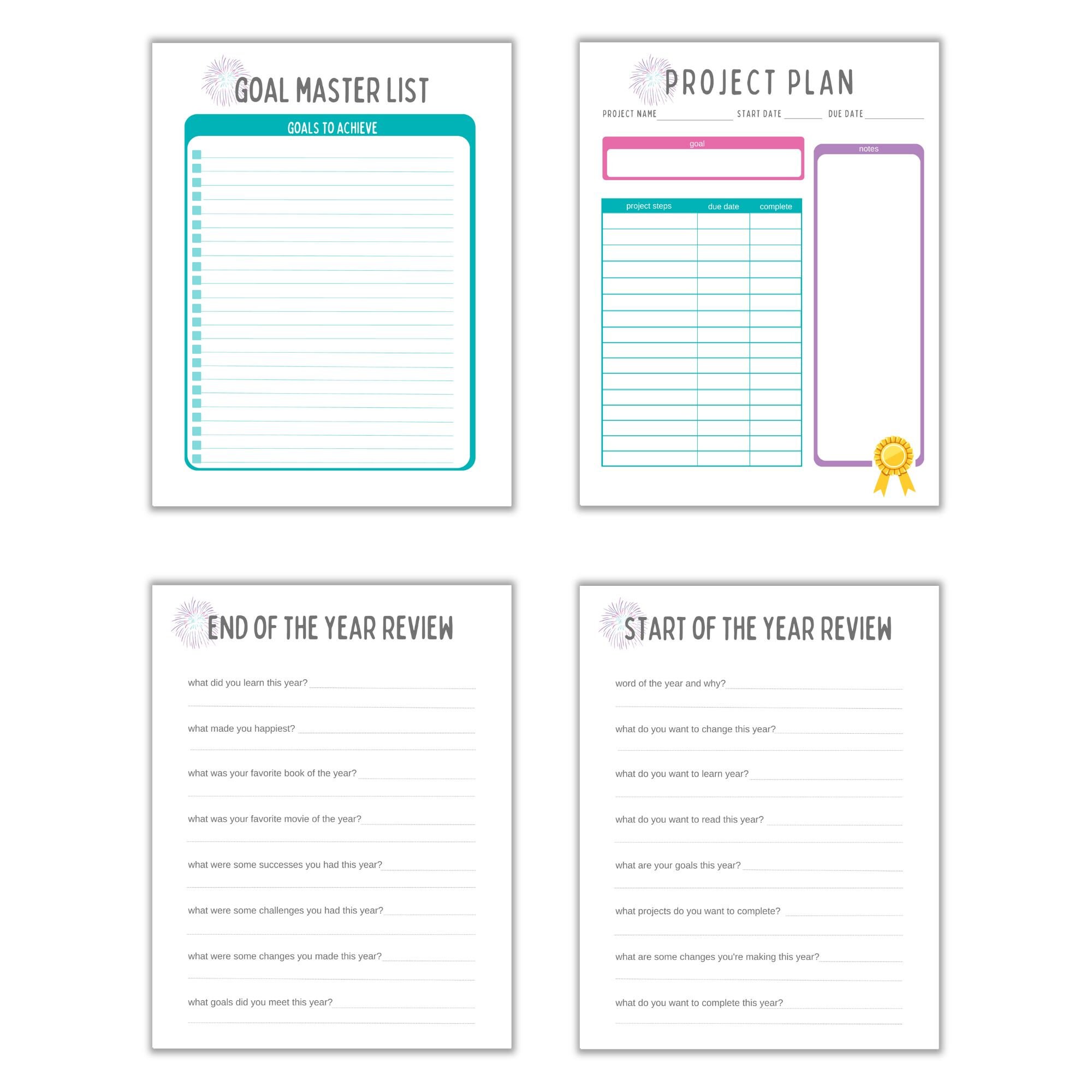 Printable Goal Planner 2023, Goal Setting Printable, Goal Tracker ...
