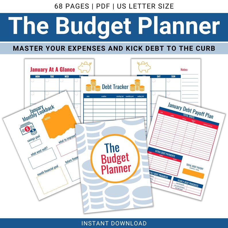 Printable Budget Planner Printable Budget Tracker Printable - Etsy