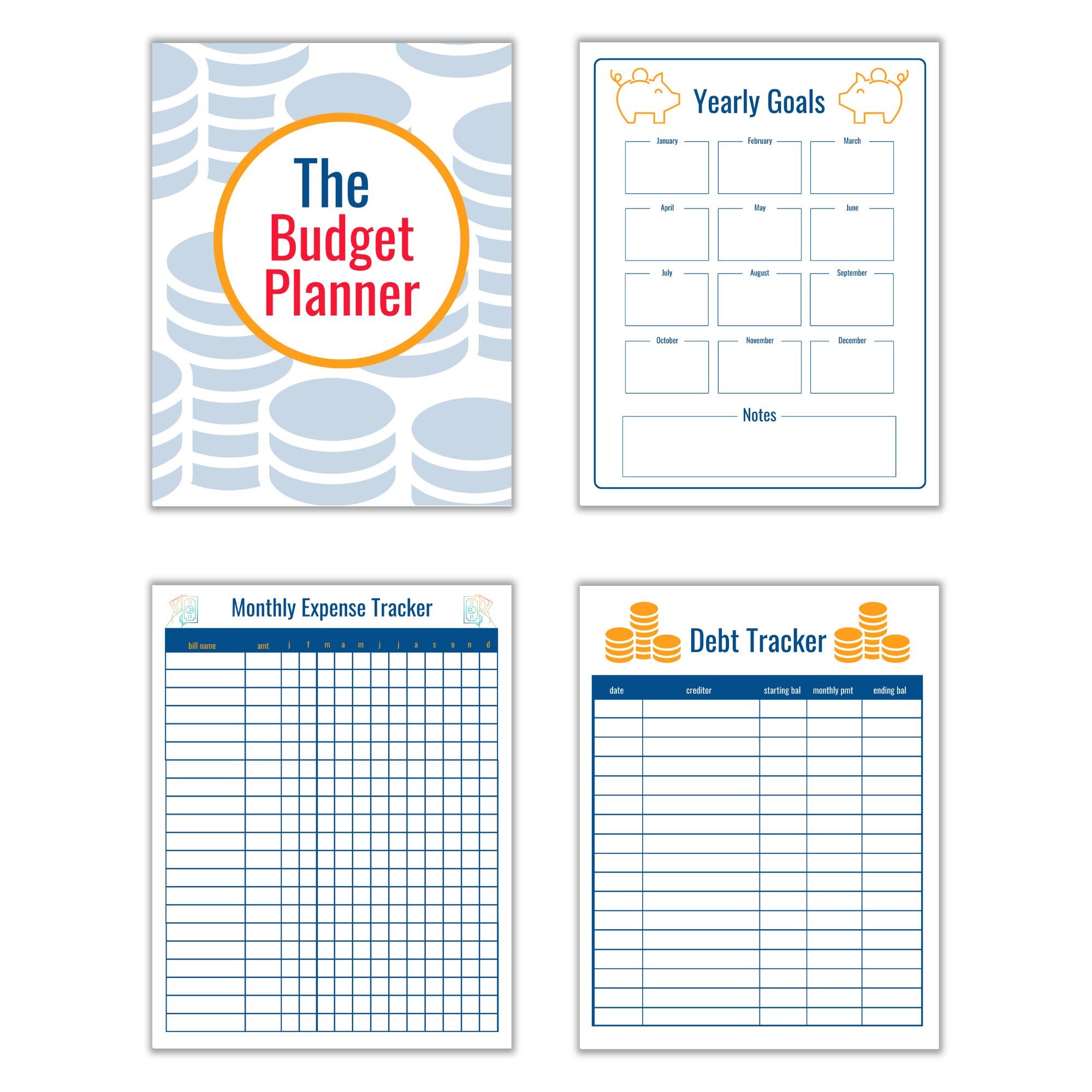 Printable Budget Planner Printable Budget Tracker Printable - Etsy