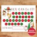 Printable Christmas Reward Chart, Christmas Potty Chart, Santa Reward ...