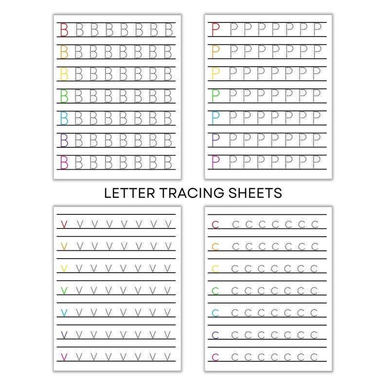 Printable Alphabet Activity Book, Preschool Worksheets, Toddler ...
