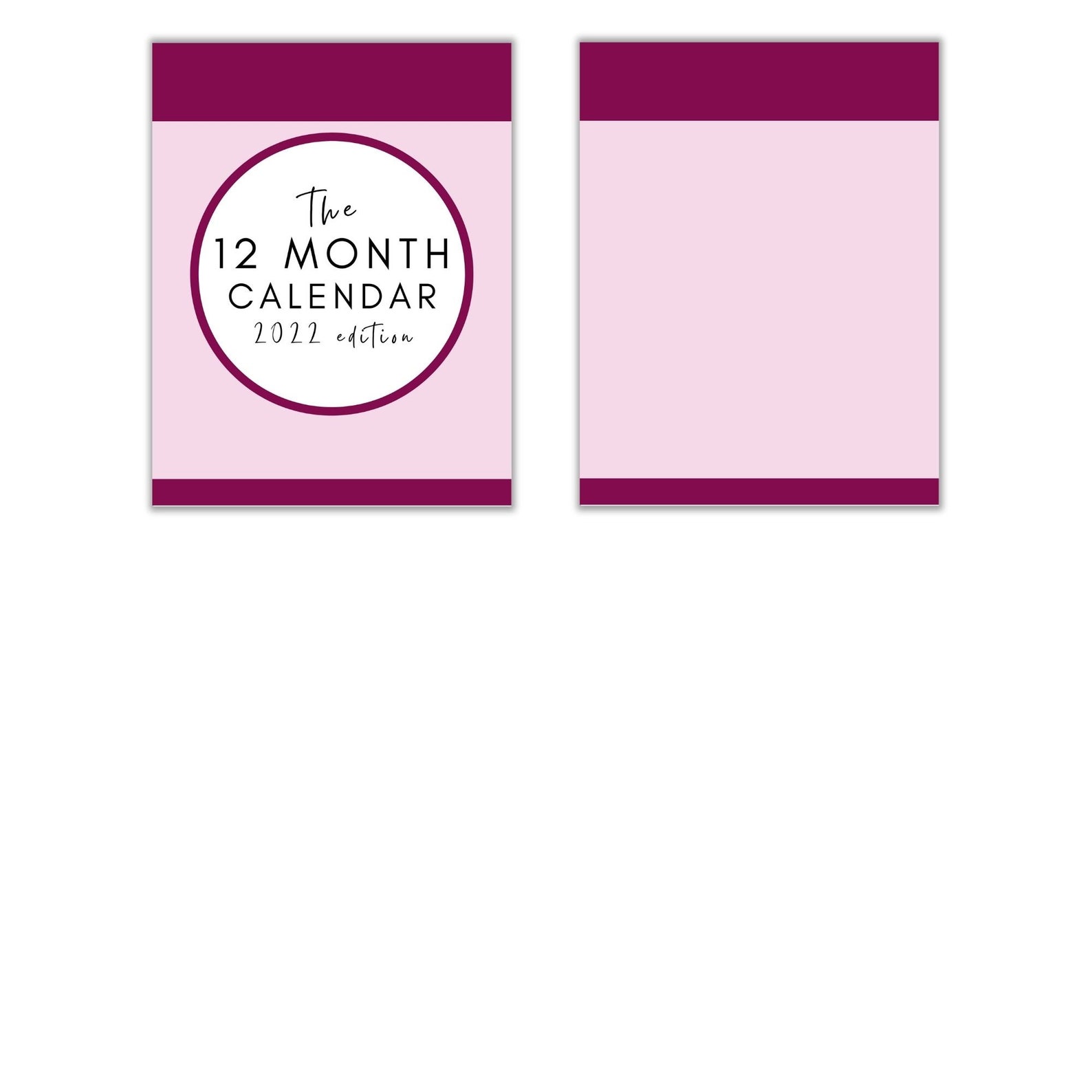 2022 Calendar Printable, Monthly Calendar Printable, Holiday Calendar ...