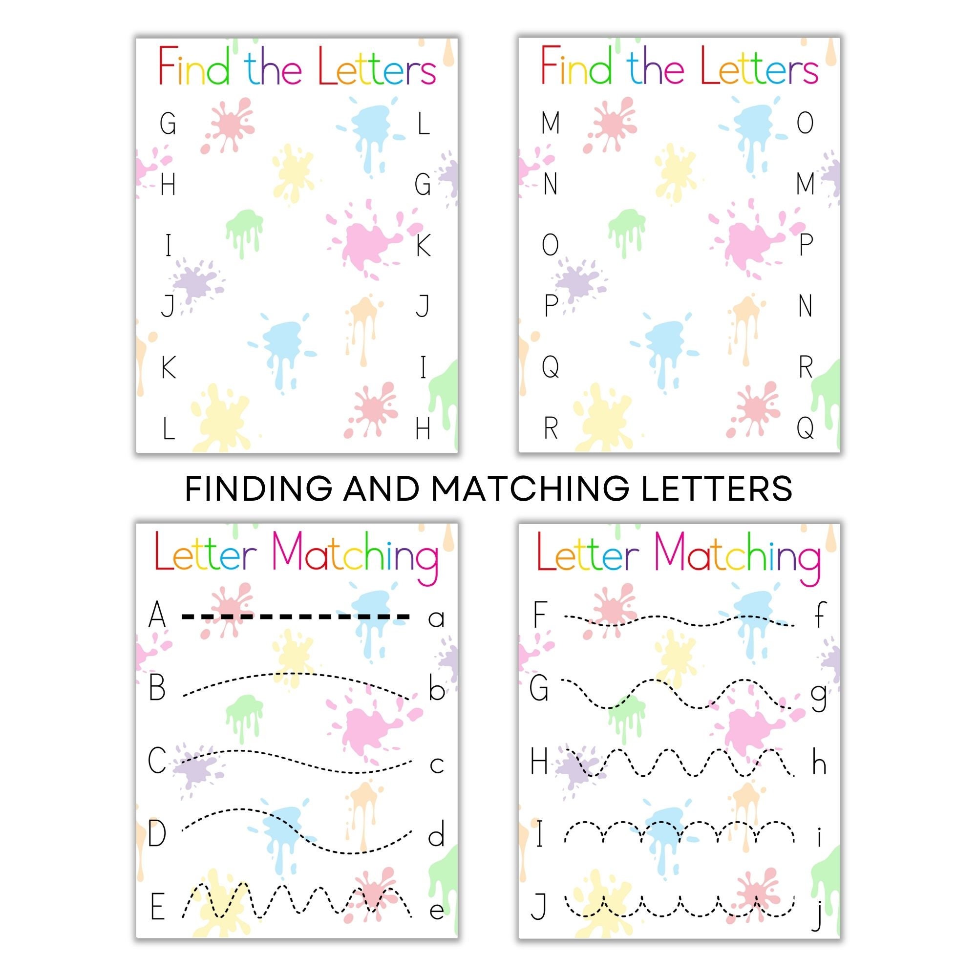 Printable Alphabet Activity Book, Preschool Worksheets, Toddler ...