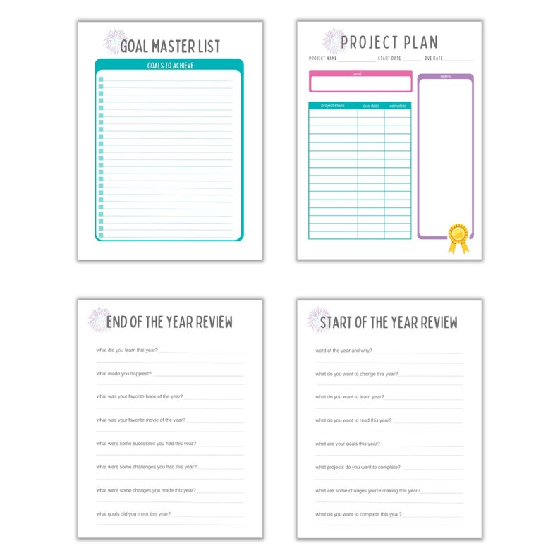 Printable Goal Planner, 2024 Goal Planner, Printable Goal Sheet ...