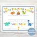 Dinosaur Potty Training Certificate, Potty Training Diploma, Toddler ...