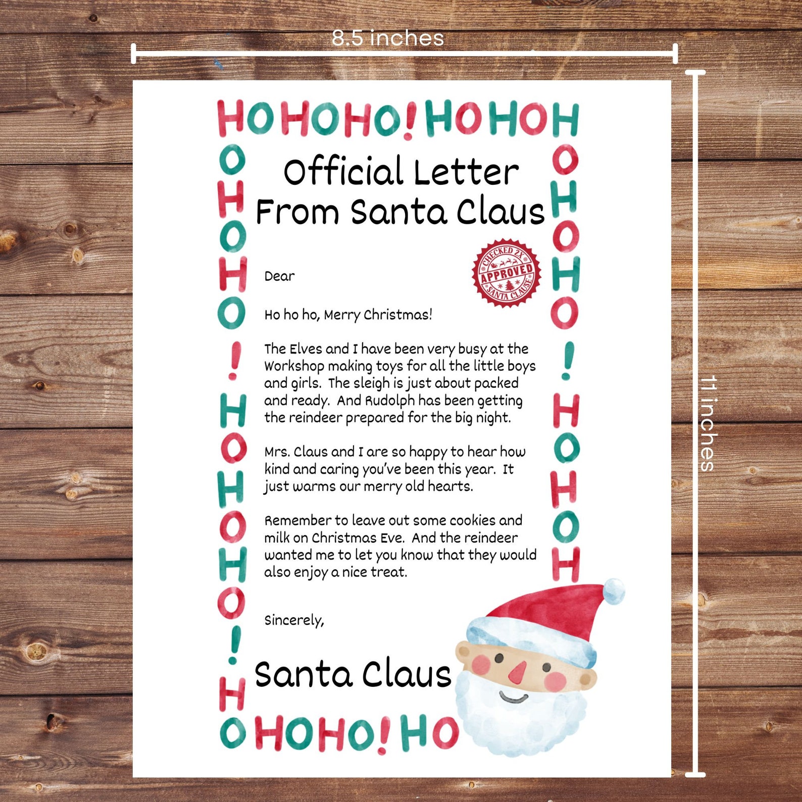 Printable Letter From Santa, Printable Santa Letters, Printable ...
