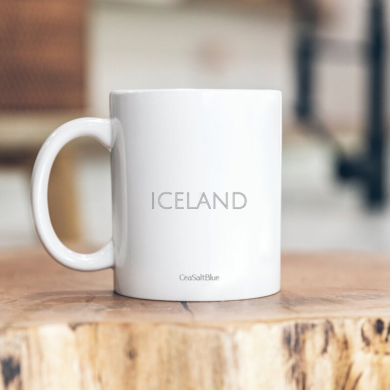 Iceland Spots Mug // Travel Mug // White Ceramic Mug - Etsy