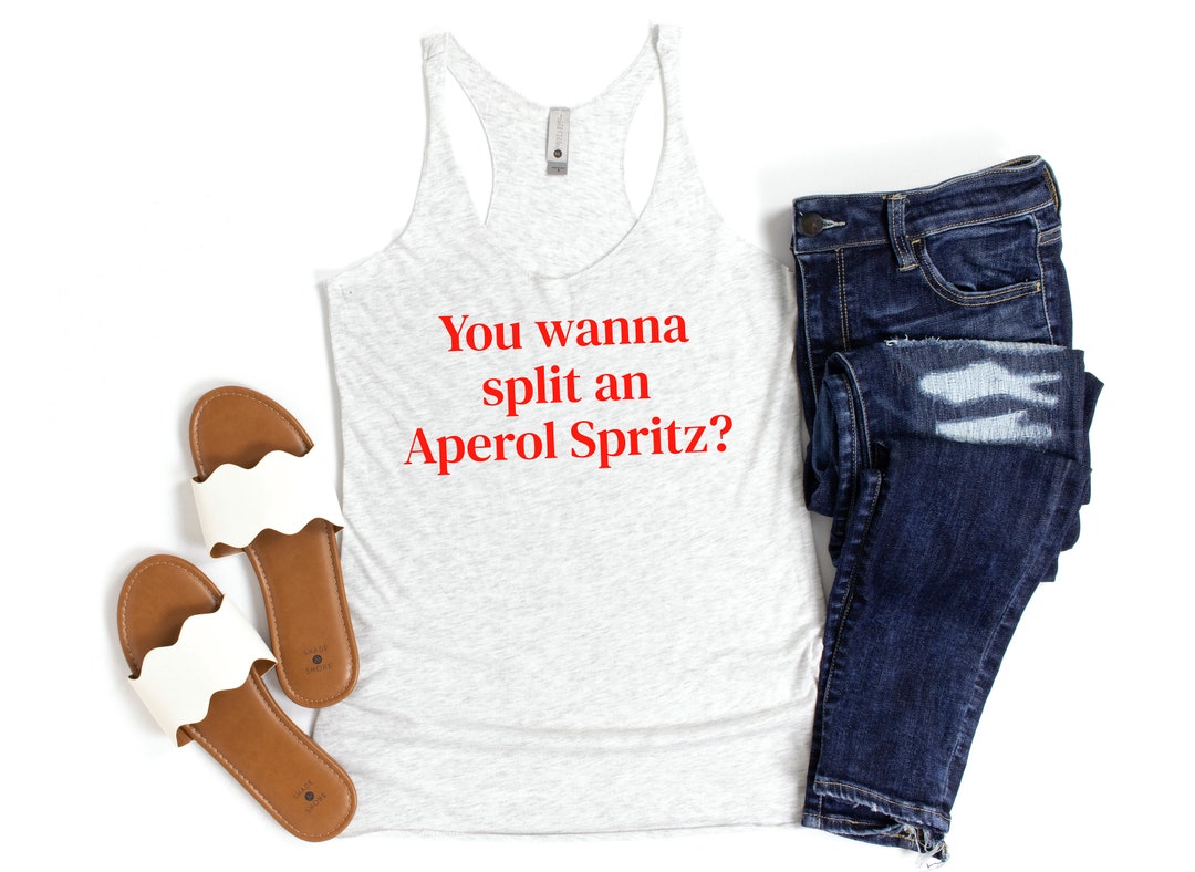 You Wanna Split an Aperol Spritz Tank // Jason Tank // - Etsy