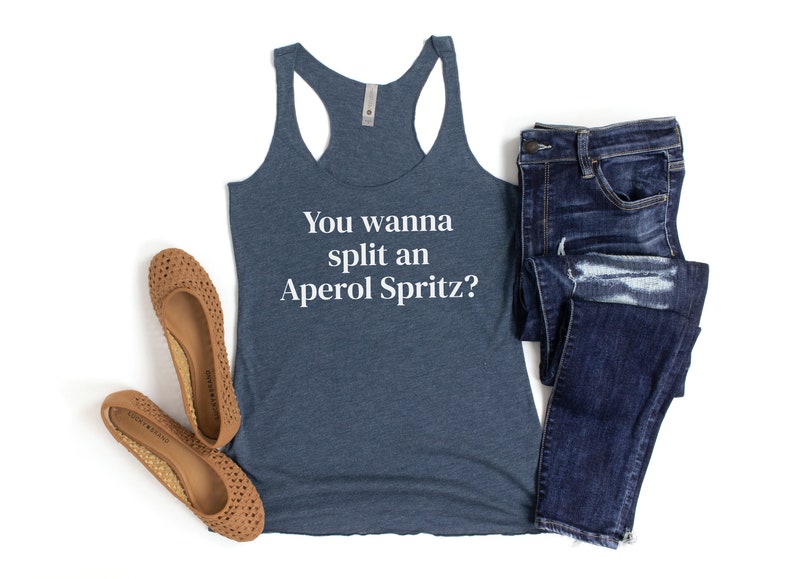 You Wanna Split an Aperol Spritz Tank // Jason Tank // - Etsy