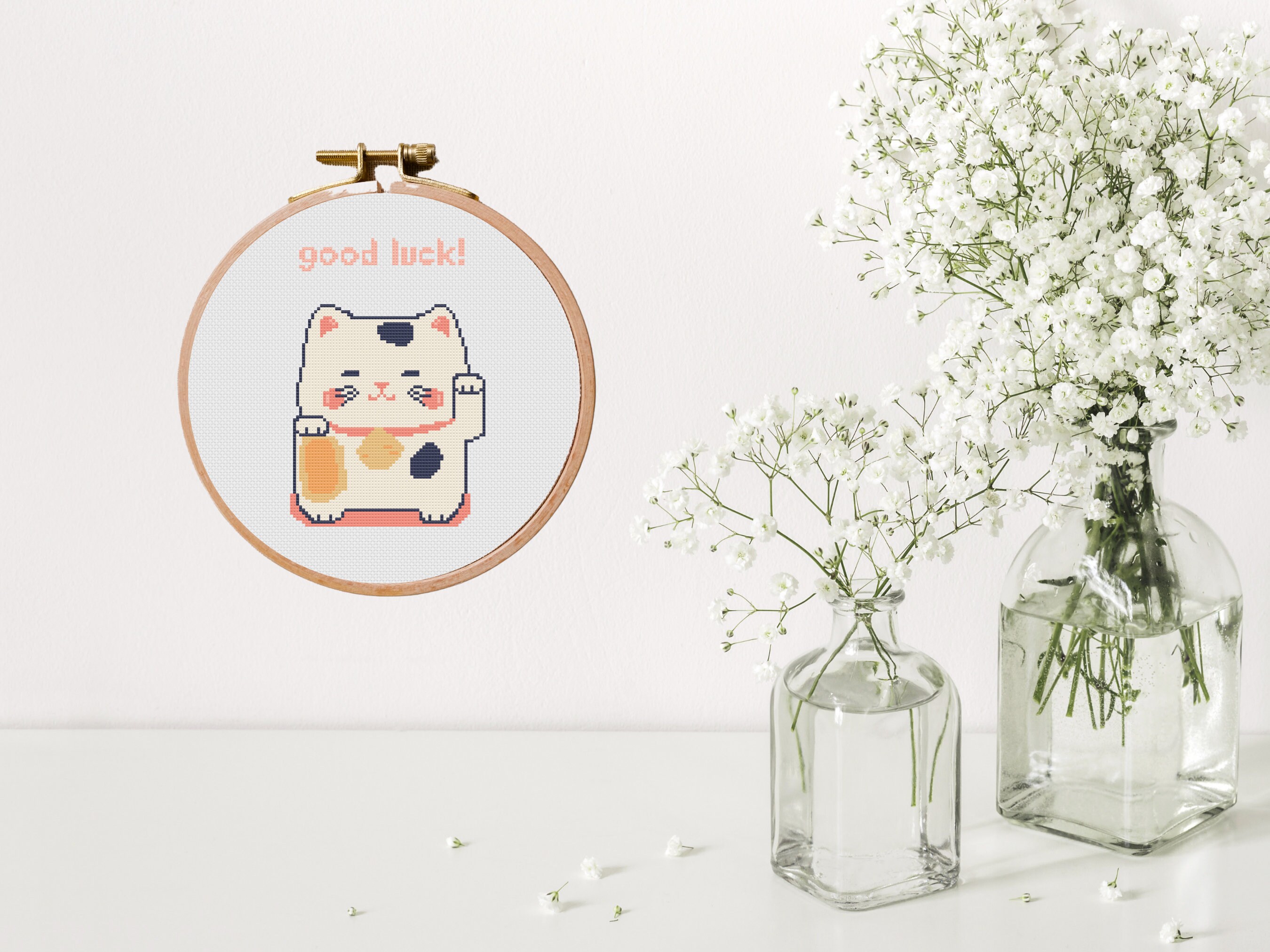 Maneki Neko Good Luck Pattern, Instant Download, PDF Only - Etsy