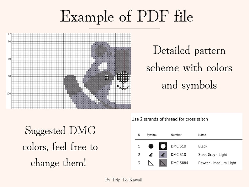 Polly Pocket Cute Cross Stitch Pattern, Instant Download, PDF Only - Etsy