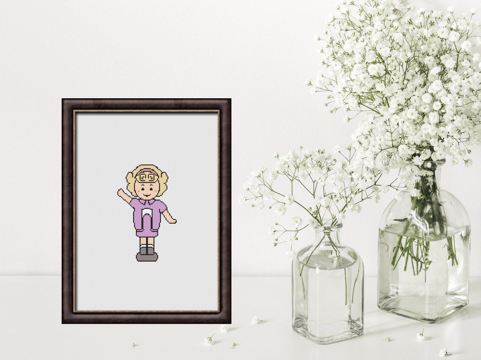 Polly Pocket Cute Cross Stitch Pattern, Instant Download, PDF Only - Etsy