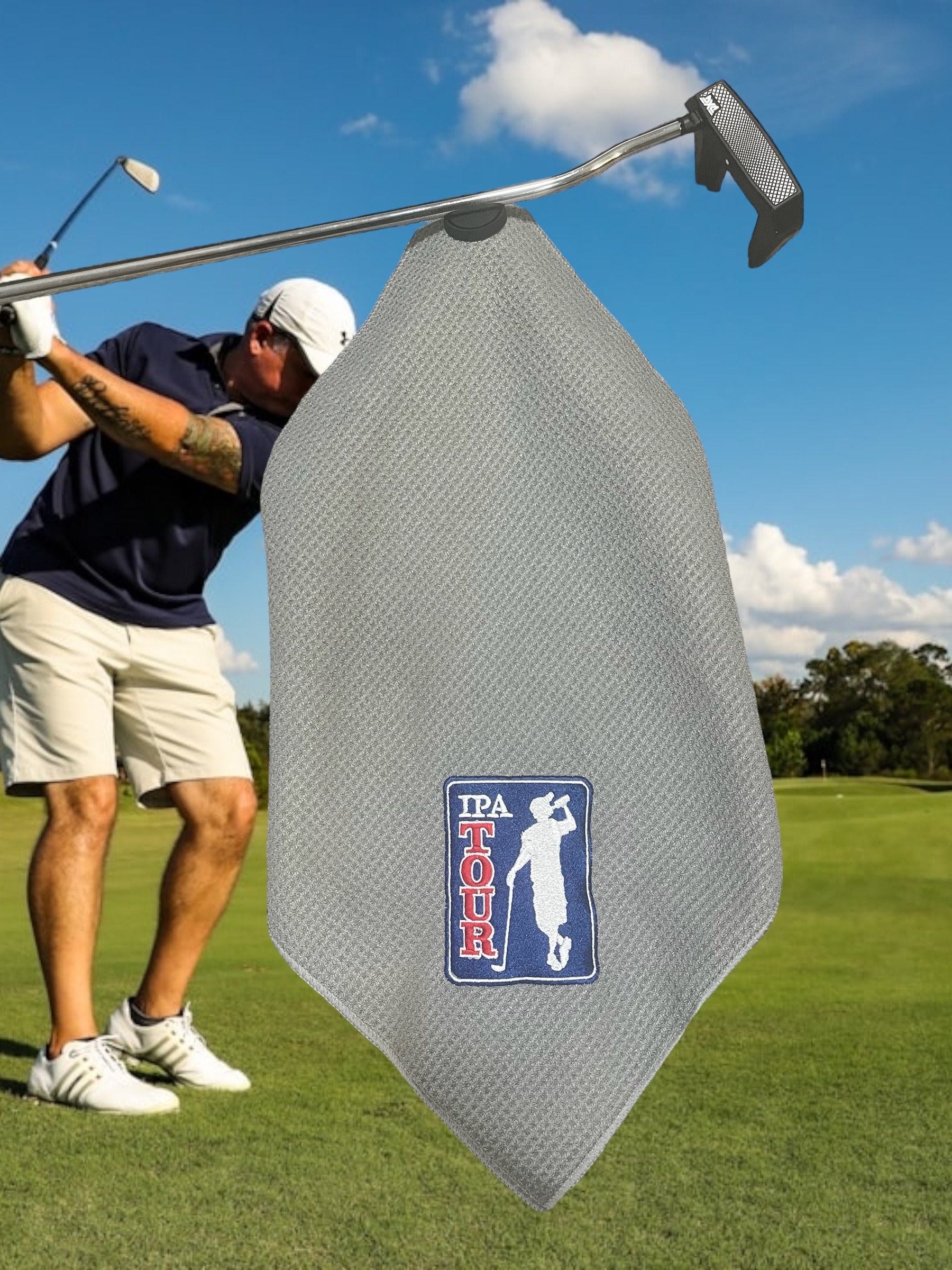 IPA Tour Golf Towel With Magnetic - Etsy