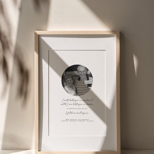 Parents in Loving Memory Print Sympathy Gift Remembering Mum and Dad ...