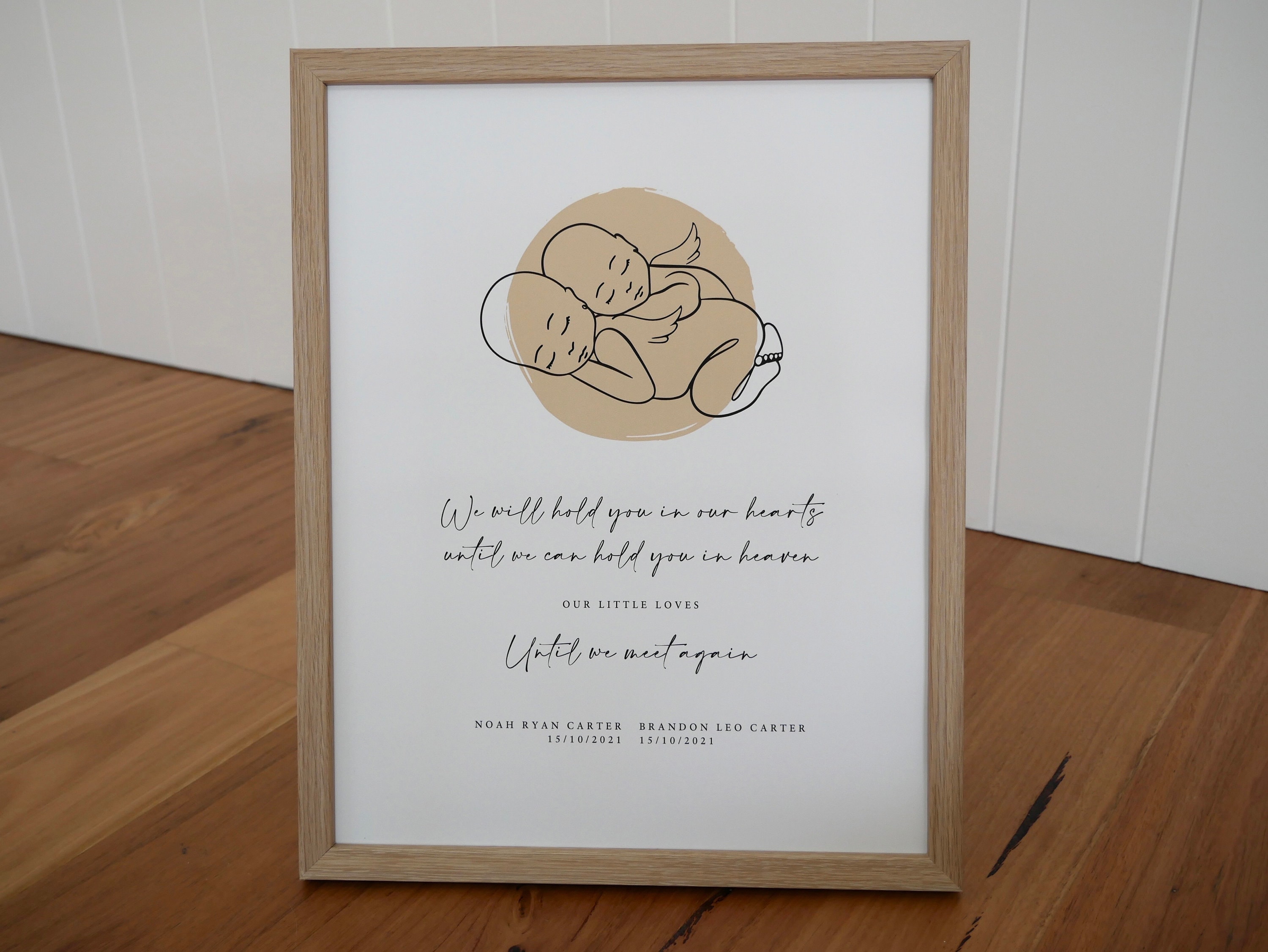 Twins Miscarriage Gift Twins Stillborn Keepsake Angel Babies Memorial ...